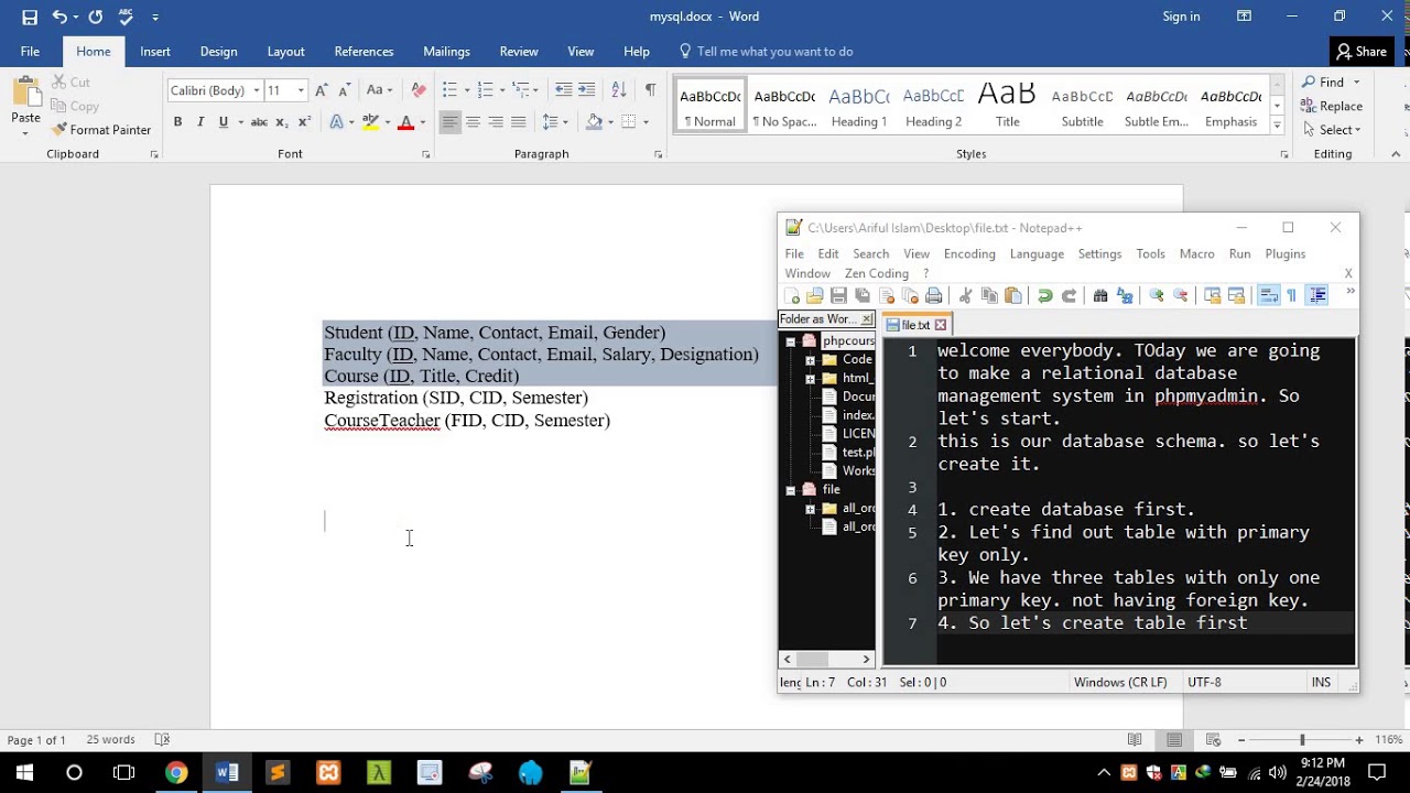 Mysql Relational Database Management In 15 Minutes