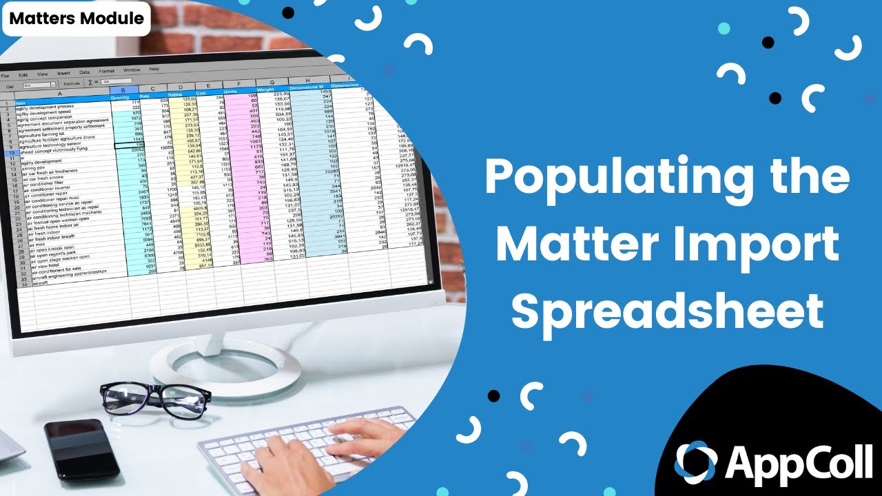 Populating the Matter Import Spreadsheet - YouTube