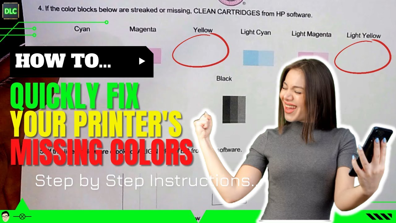 Solved! How to Quickly Fix Your HP Printer's Missing Colors! - YouTube