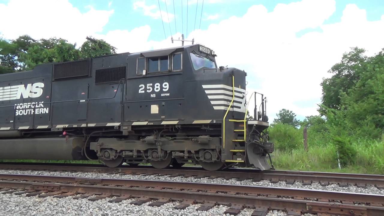 NS 6979 (EMD SD60E Crescent Cab) leads N.I.T. Hostler Train. - YouTube