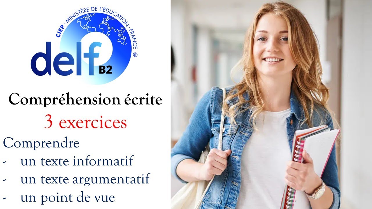 DELF B2 - Compréhension des écrits - 3 exercices nouveau format (QCM ...