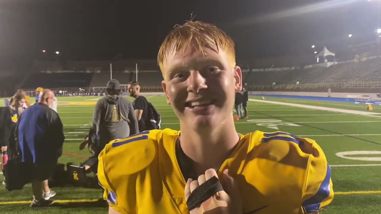 Kearsley sophomore QB Jaxon Palmer on varsity debut - YouTube