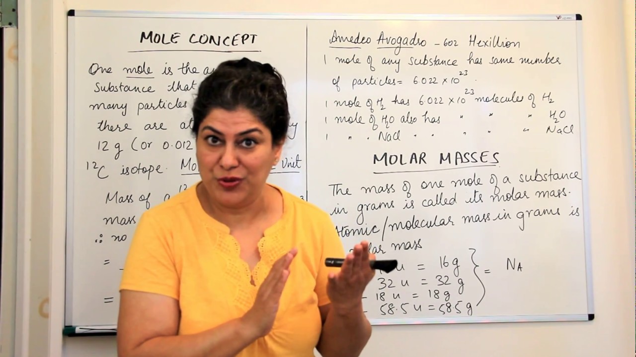 XI -1 #11 - Mole Concept and Molar Masses - YouTube