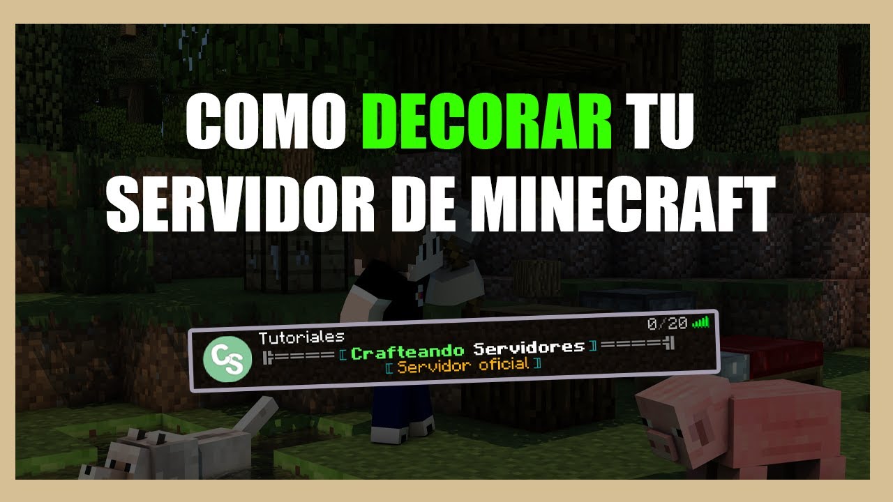 ️ Como decorar tu servidor de minecraft - YouTube