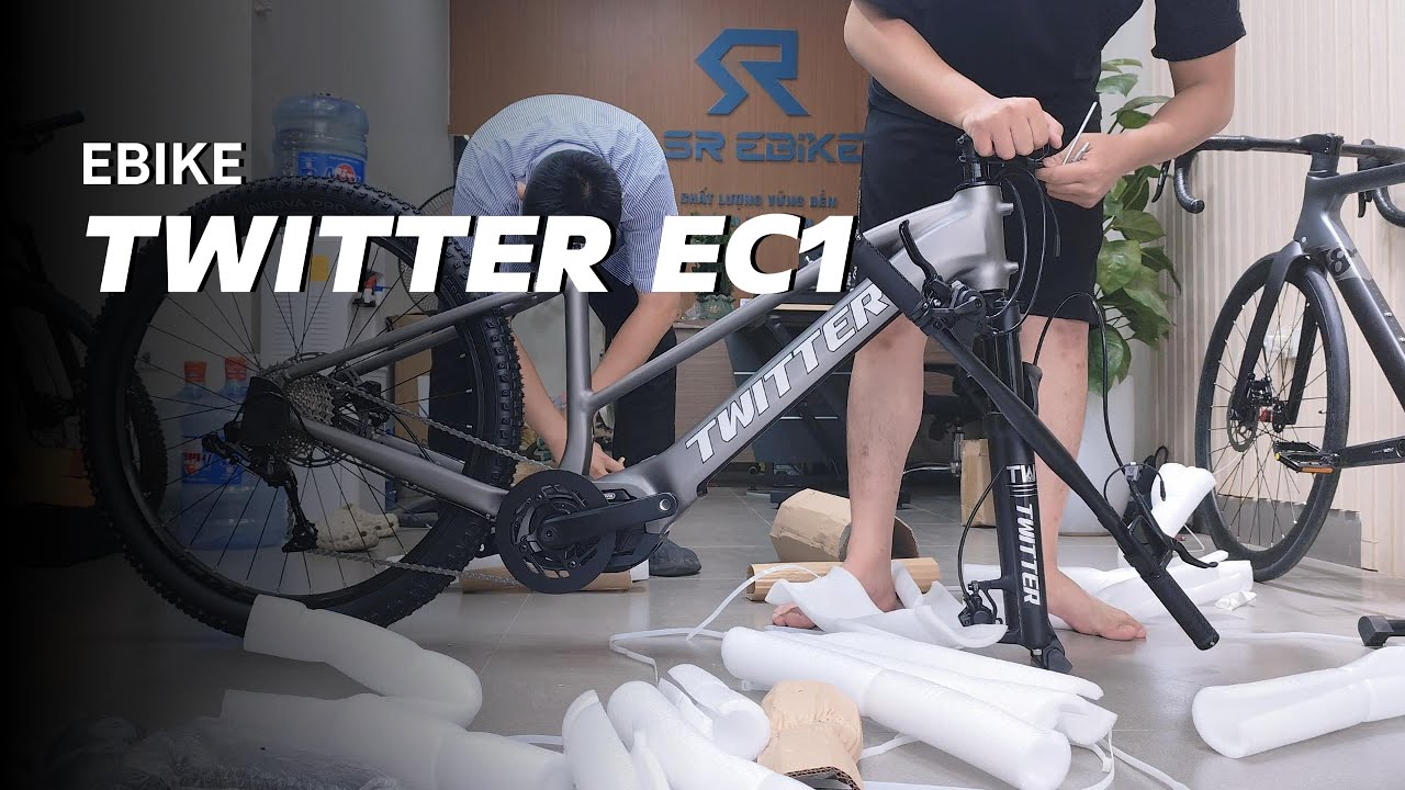 Lắp ráp xe đạp trợ lực cao cấp, động cơ trục giữa Twitter EC1 - YouTube