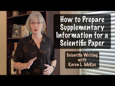 How To Add Supplementary Material In A Scientific Paper