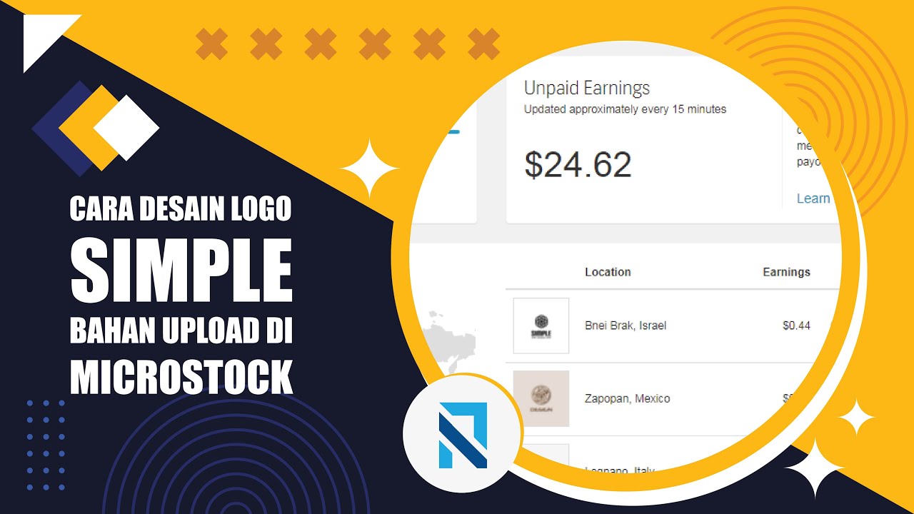 Cara Desain Logo Simpel yang Laku di Microstock - YouTube