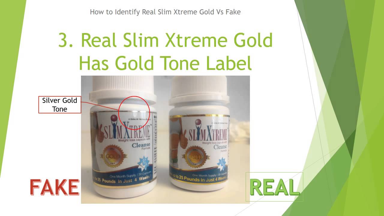 REAL VS FAKE Slim Xtreme Gold - YouTube
