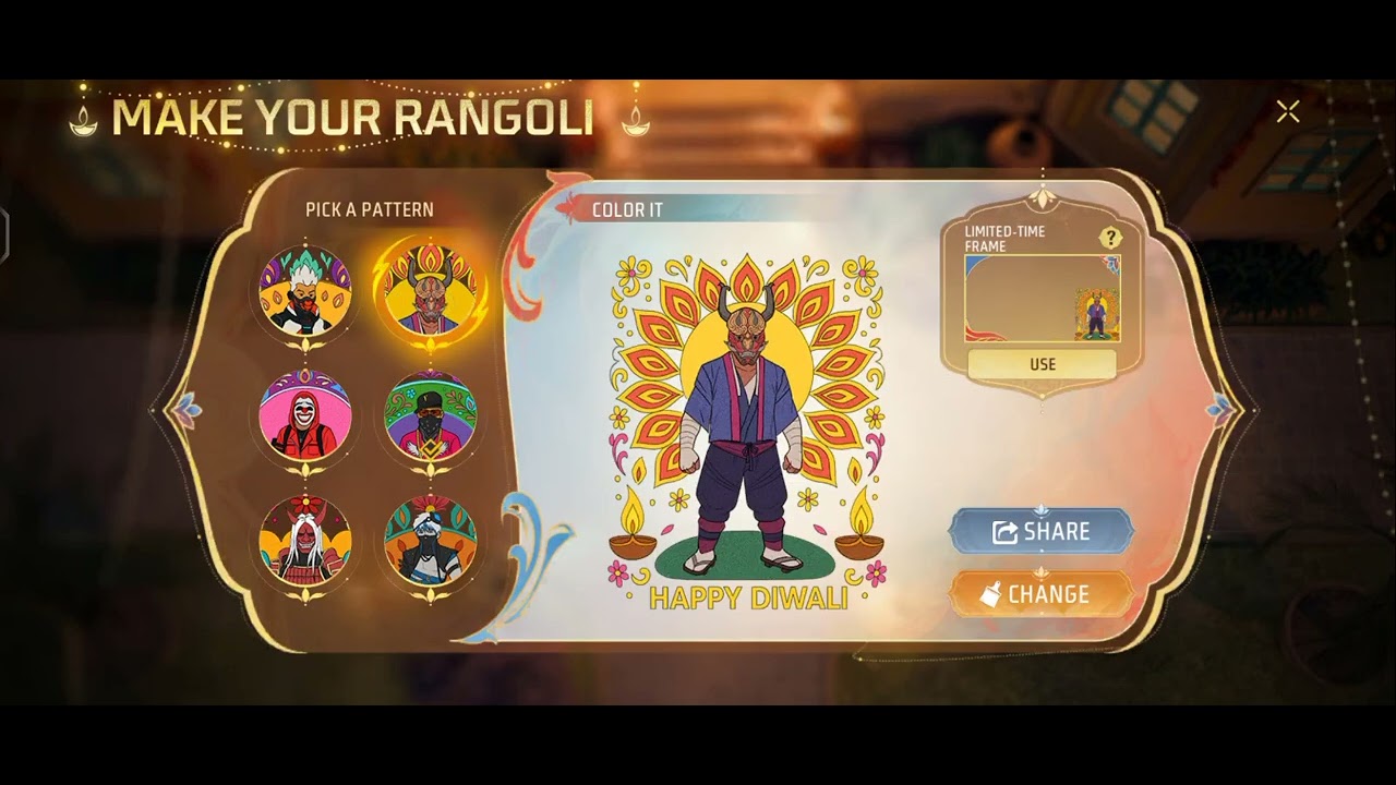 How to Complete - Make You Rangoli Event | Diwali Rangoli Event Free ...