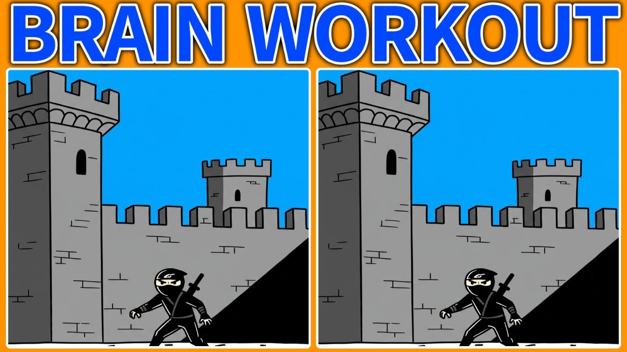 【Spot the difference】💪 10-Minute Brain Workout: Boost Your Memory ...