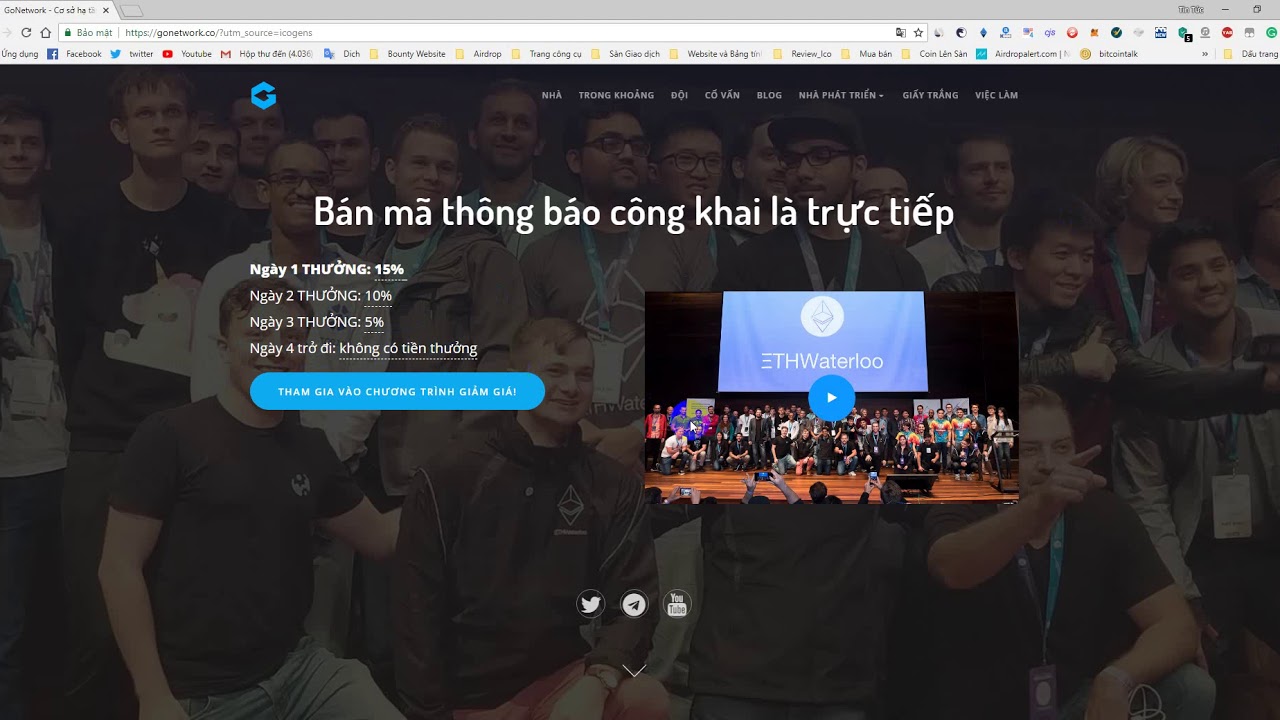 Giới thiệu dự án ICO gonetwork.co - YouTube