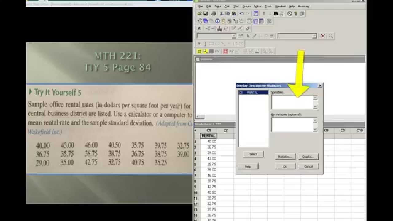 Descriptive Statistics In Minitab YouTube Descriptive Statistics In Minitab YouTube