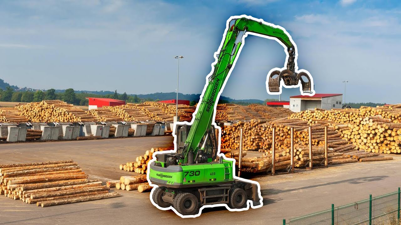 Exploring the World's Enormous Wood Processing Yard - wood processing ...