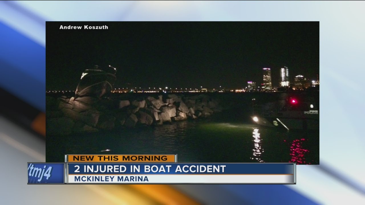 2 injured in boat accident in McKinley Marina - YouTube