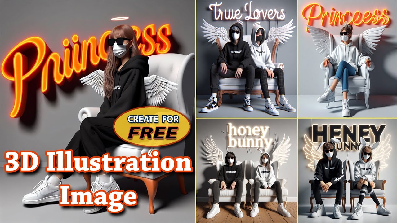 How To Create 3D realistic Ai Name Images with Microsoft Bing.|Ai viral ...