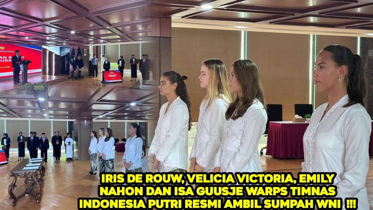 Iris De Rouw, Velicia Victoria, Emily Nahon dan Isa Guusje Warps Timnas ...