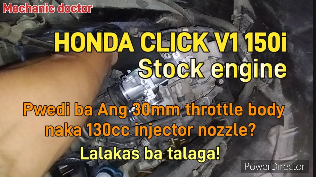 HONDA CLICK V1 150i, Pwedi ba Ang 30mm throttle body at naka 130cc ...