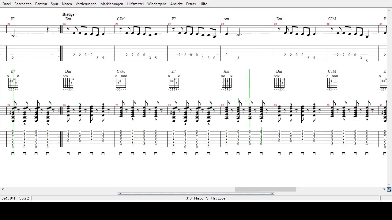 Maroon 5 - This Love - Tabs - YouTube
