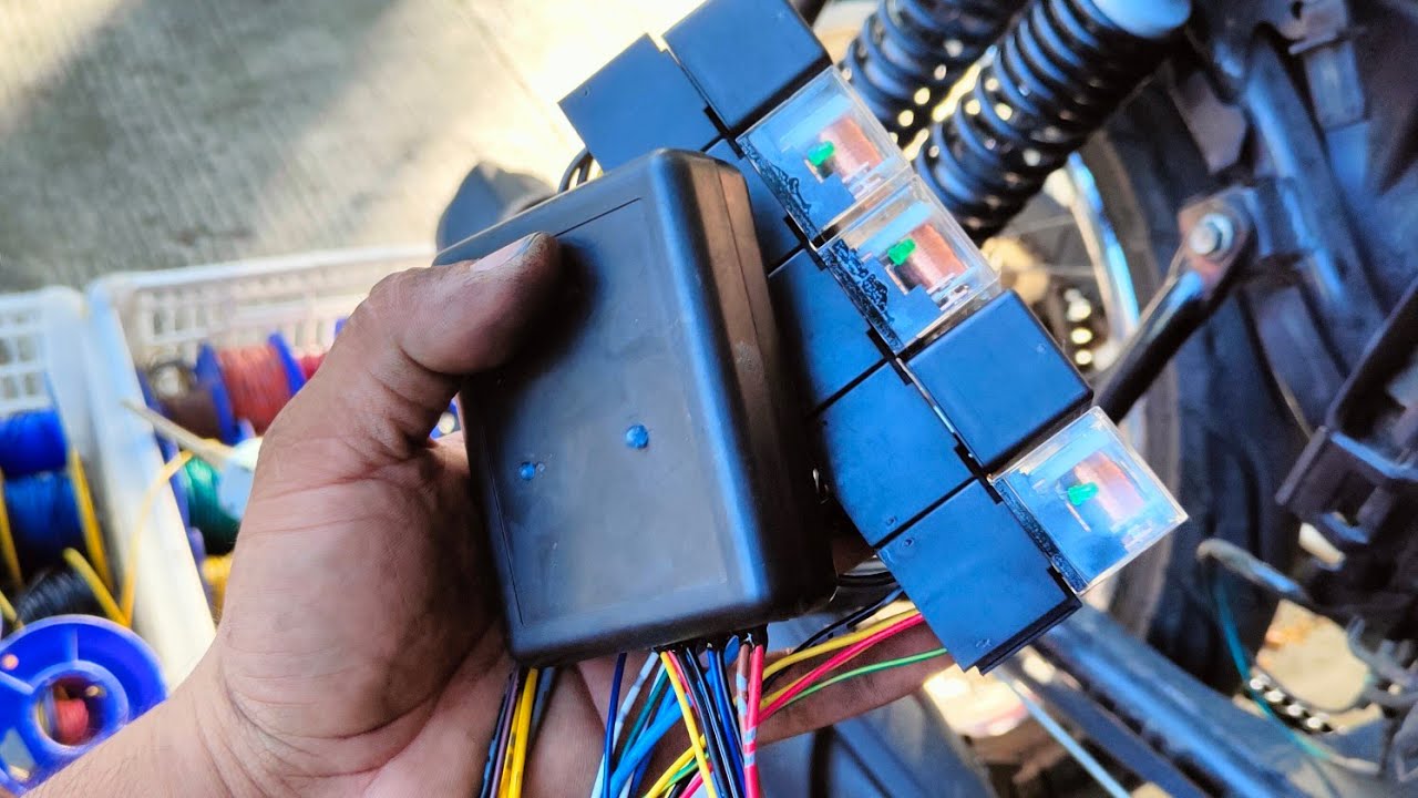 yamaha ytx 125 android phone controller wiring procedure set up - YouTube