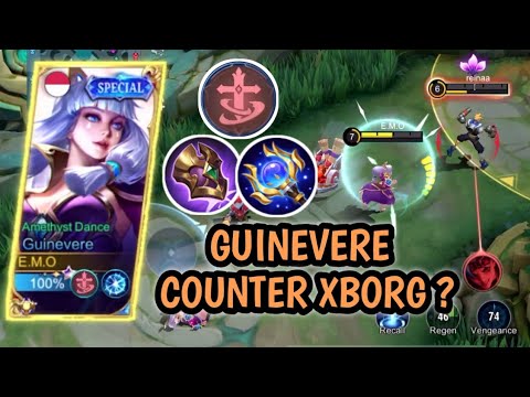 GUINEVERE COUNTER X-BORG⁉️ SOLO RANK GAMEPLAY MOBILE LEGENDS - YouTube