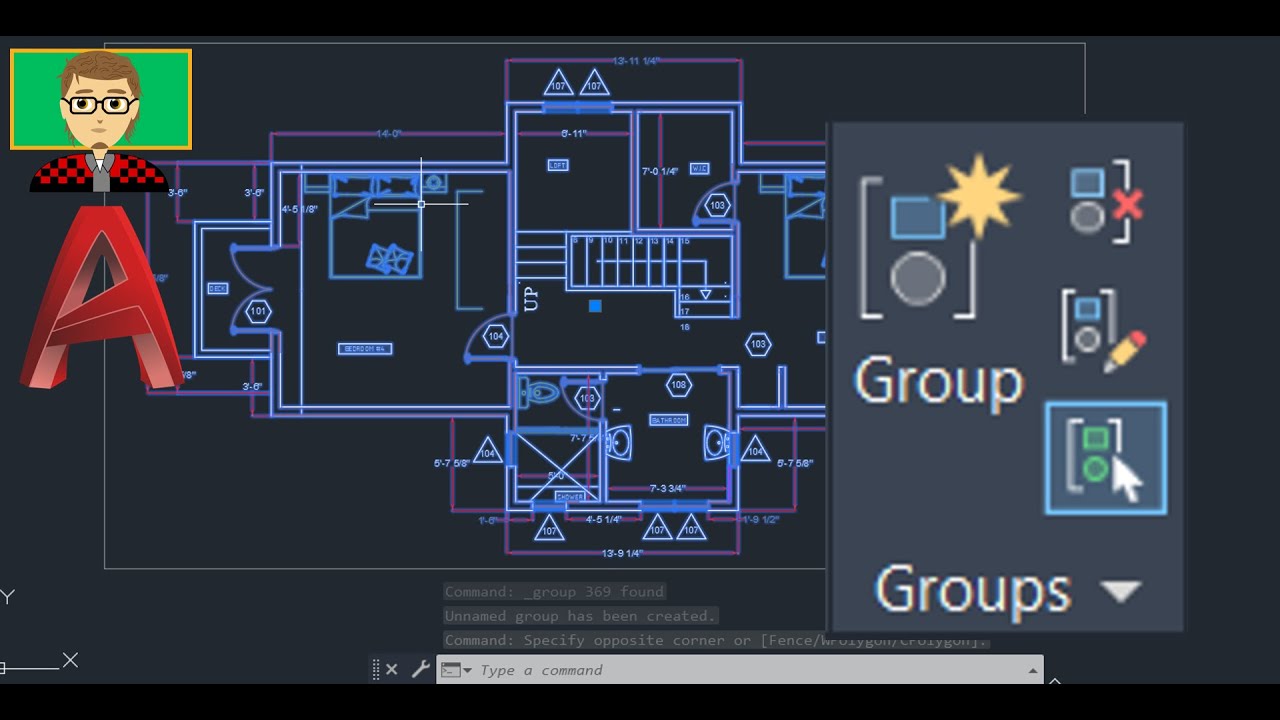 Comando Group AutoCAD - YouTube