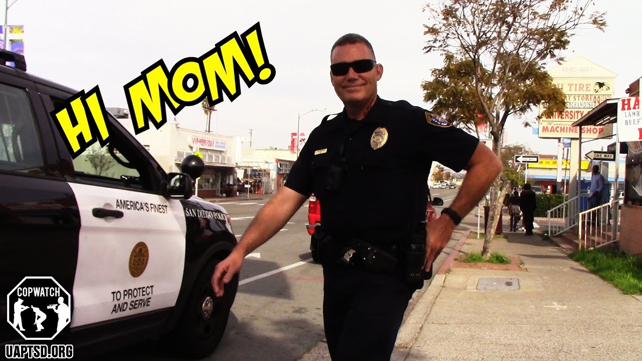 Copwatch | Rookie Traffic Stop with Back Up | "Hi Mom" - YouTube