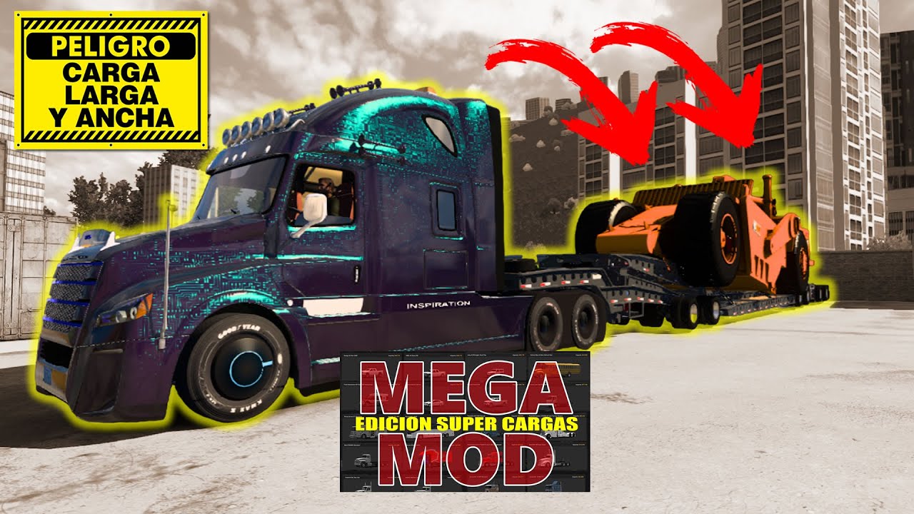 🔥Probando las SUPER CARGAS de MEGA MOD EN VIVO ATS 1.49 #modsats # ...