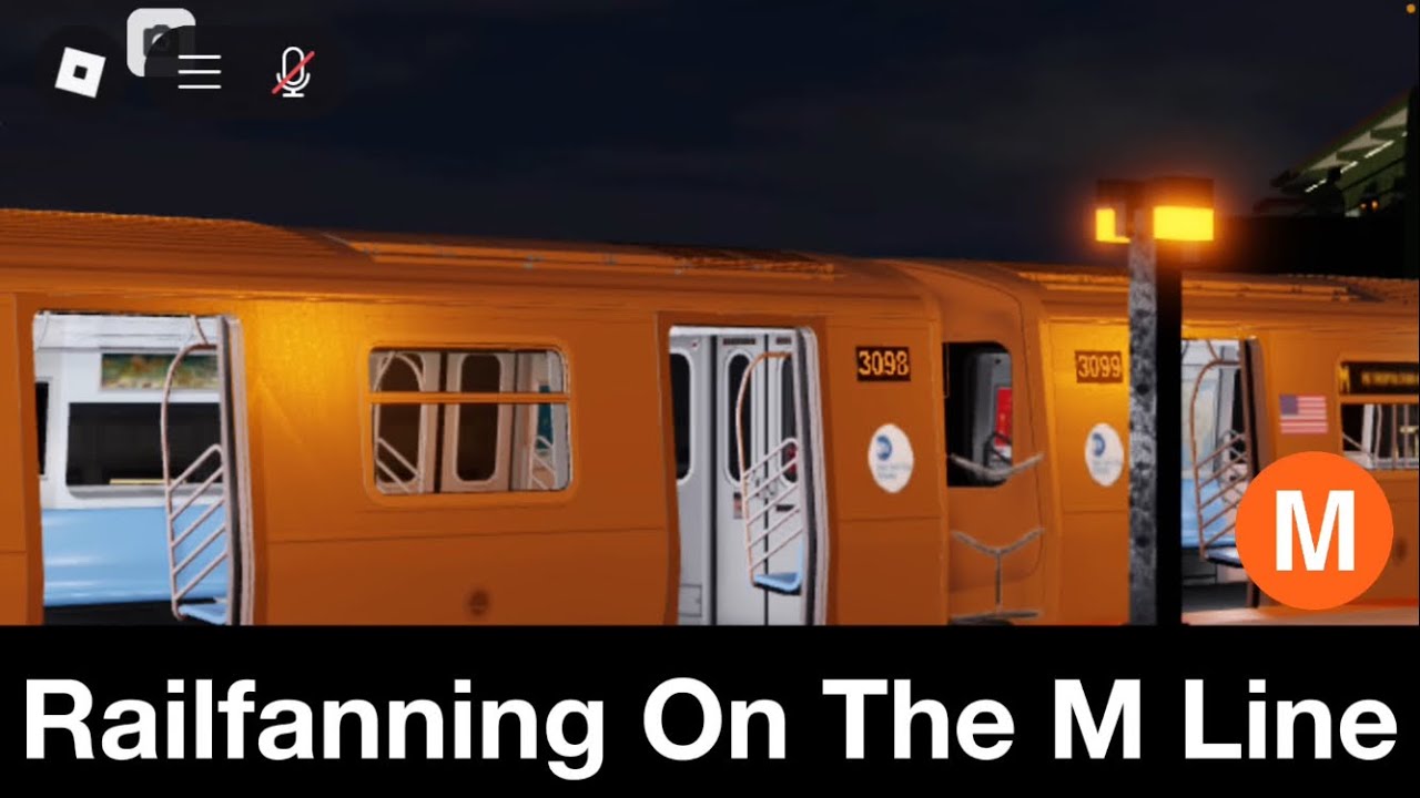 Railfanning On The M Line |Roblox| - YouTube