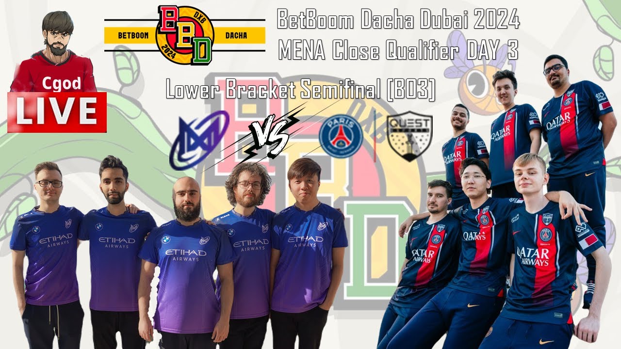 [LIVE] ละเขามา Nigma vs PSG.Quest - BB Dacha Dubai 2024 - MENA Closed ...