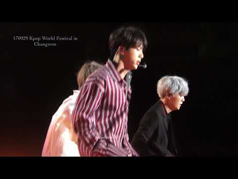 170929 Kpop World Festival in Changwon 4K BTS Fire Taehyung V focus