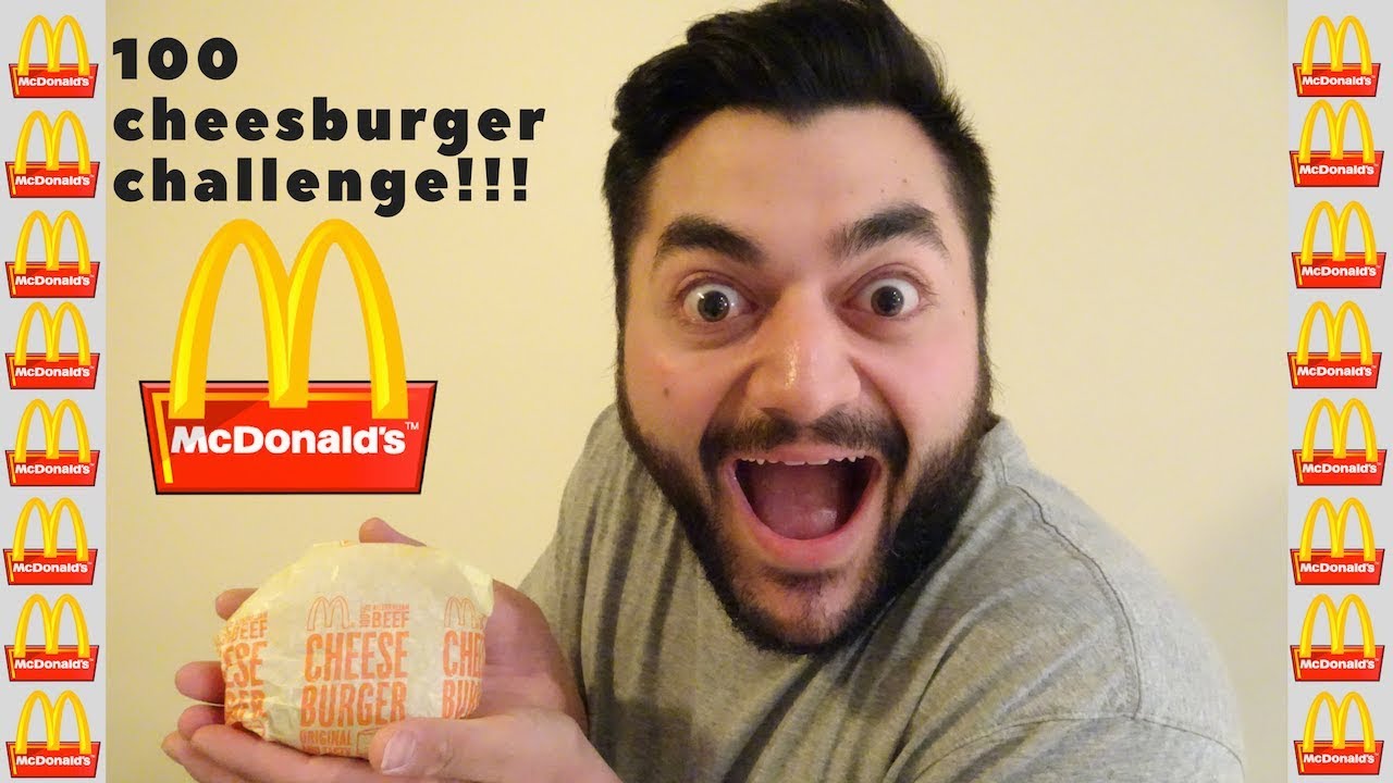 INSANE 100 MCDONALDS CHEESEBURGERS IN 10MIN CHALLENGE (IMPOSSIBLE ...