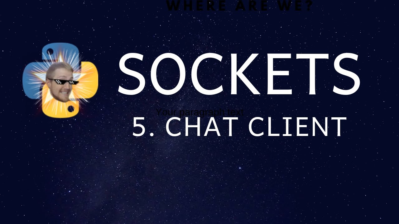 Socket Chatroom Client Creating Chat Application With Sockets In Python Youtube 8666