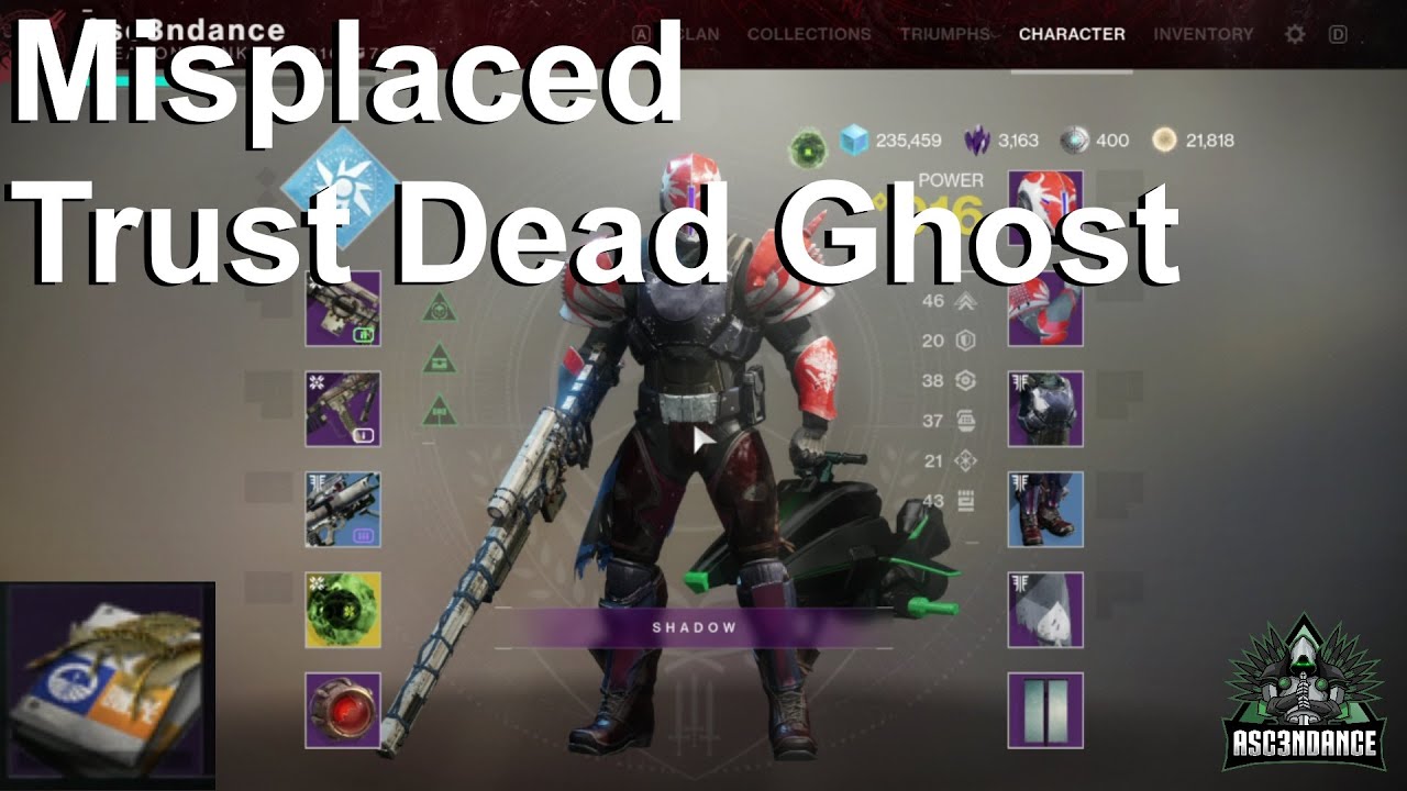 Destiny 2 Misplaced Trust Dead Ghost - YouTube