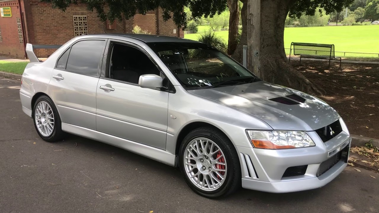 Mint Silver EVO VII For Sale www.SunRIseCars.com.au - YouTube