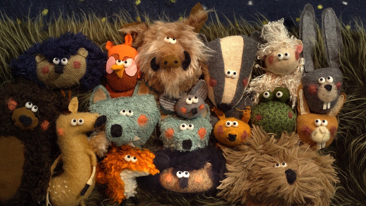 Stop motion animation made of used second-hand clothes and recycled ...