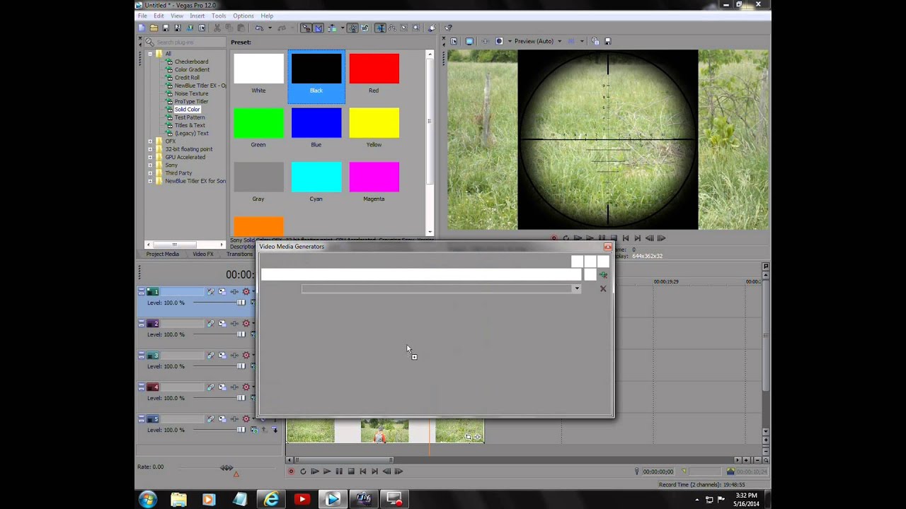 Sniper Scope Effect- Sony Vegas Pro - YouTube