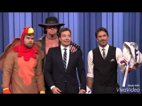 Undertaker scares Jimmy Fallon on his show turkish - YouTube