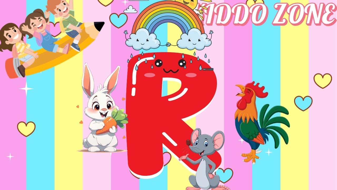 R is for Rabbit 🐇 | ABC Learning Video for Toddlers || Learn the Alphabet with Kiddo Zone - YouTube
