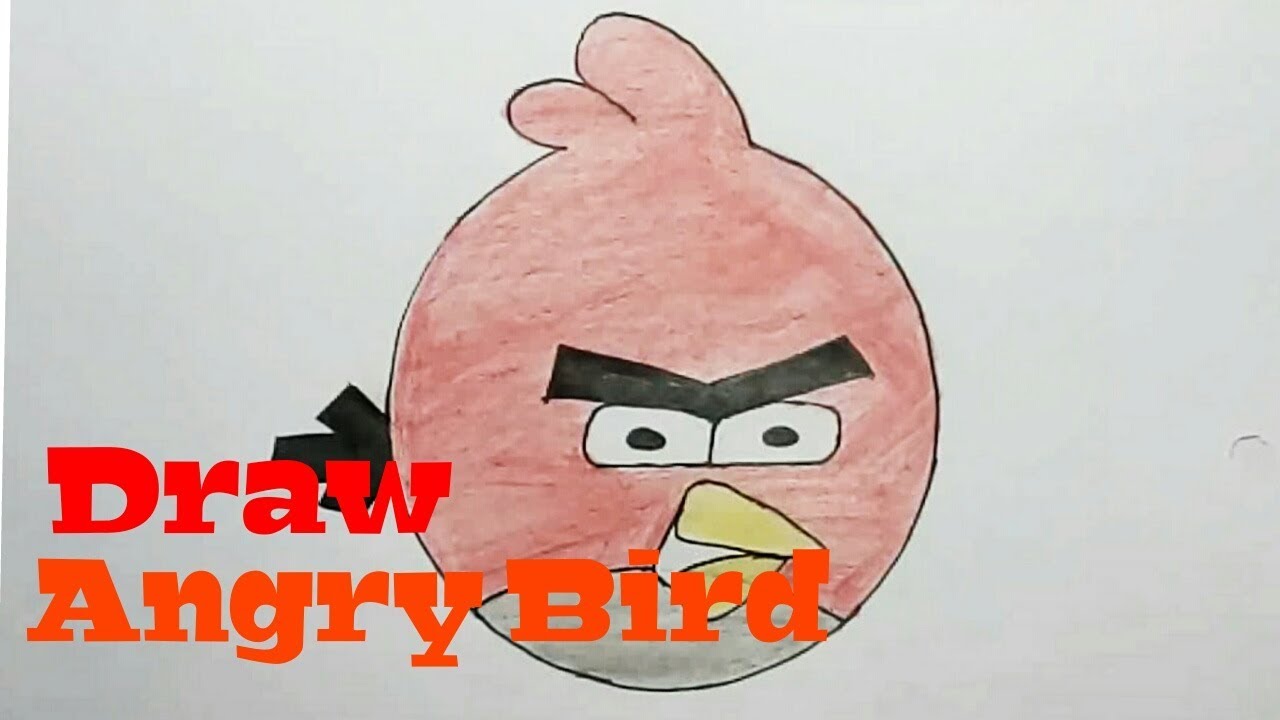 How to draw Angry Bird step by step | ANGRY BIRD - YouTube