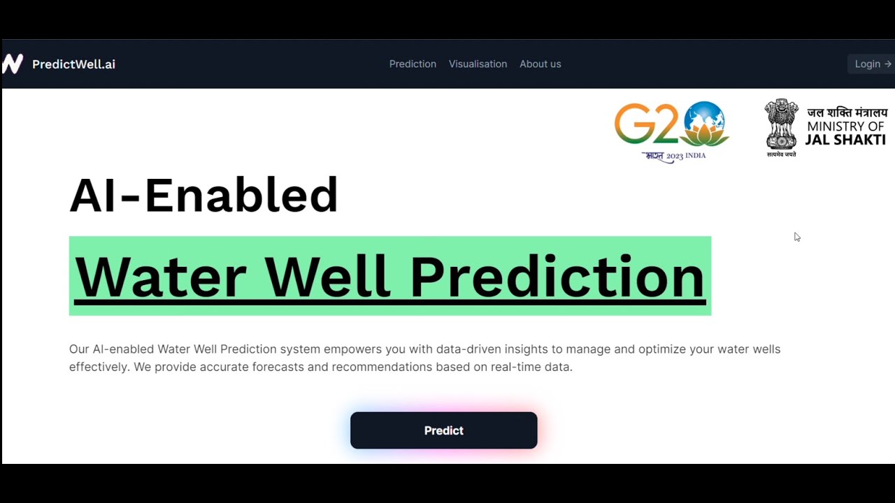 AI Enabled Water Well Prediction: Team Omnipresent | SIH 2023 - YouTube