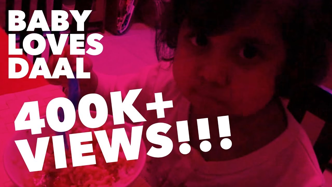 Baby eats Daal and Rice (400K+ VIEWS) - YouTube