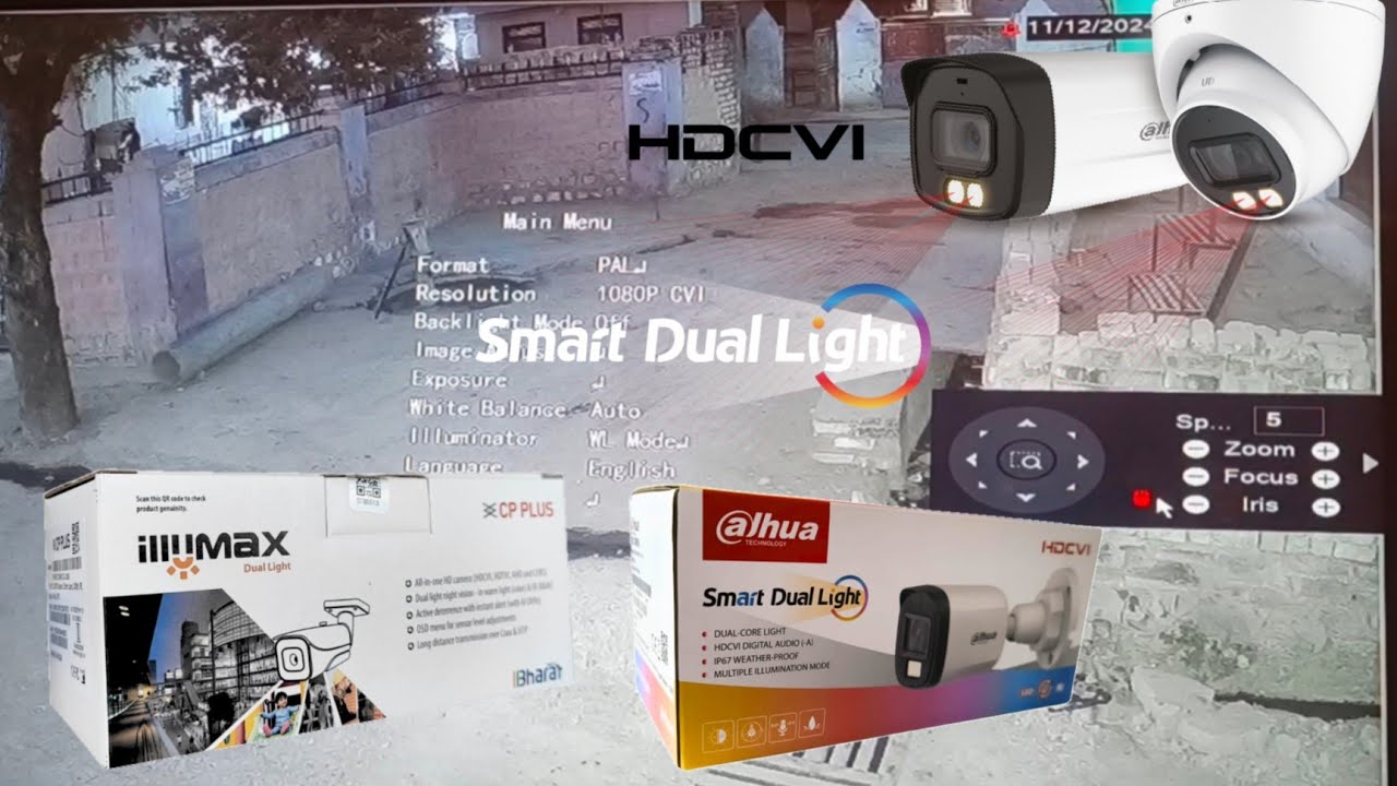 DAHUA OR CPPLUS DUAL LIGHT CAMERA KI LIGHT PTZ SE KESE CHALU KAREN # ...