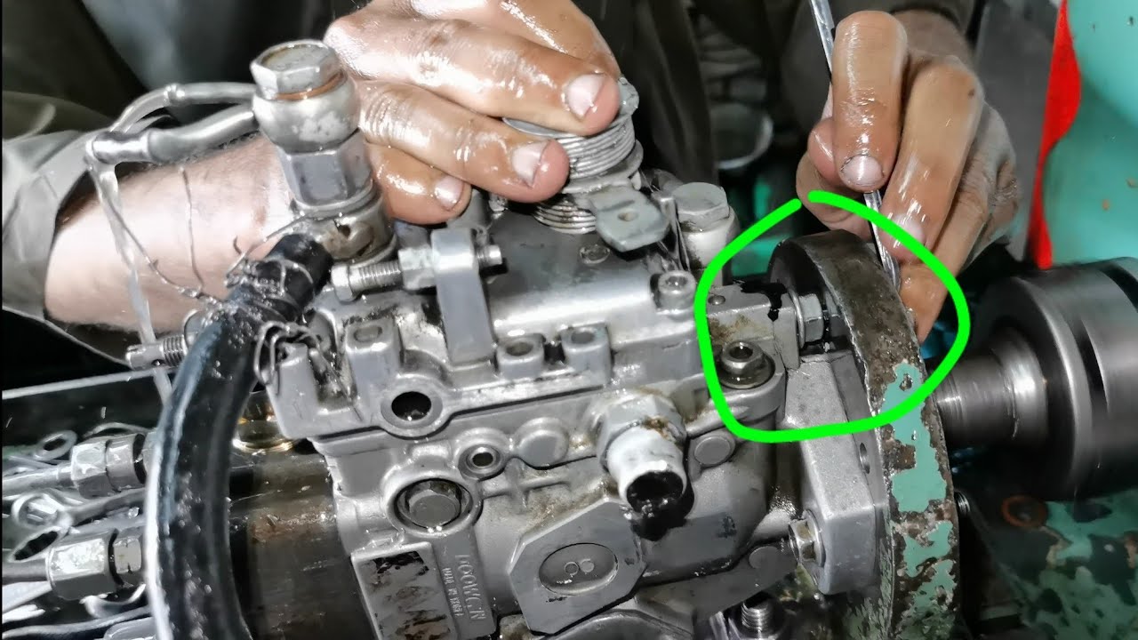 Mitsubishi 4d56 diesel pump fuel prashor setting - YouTube