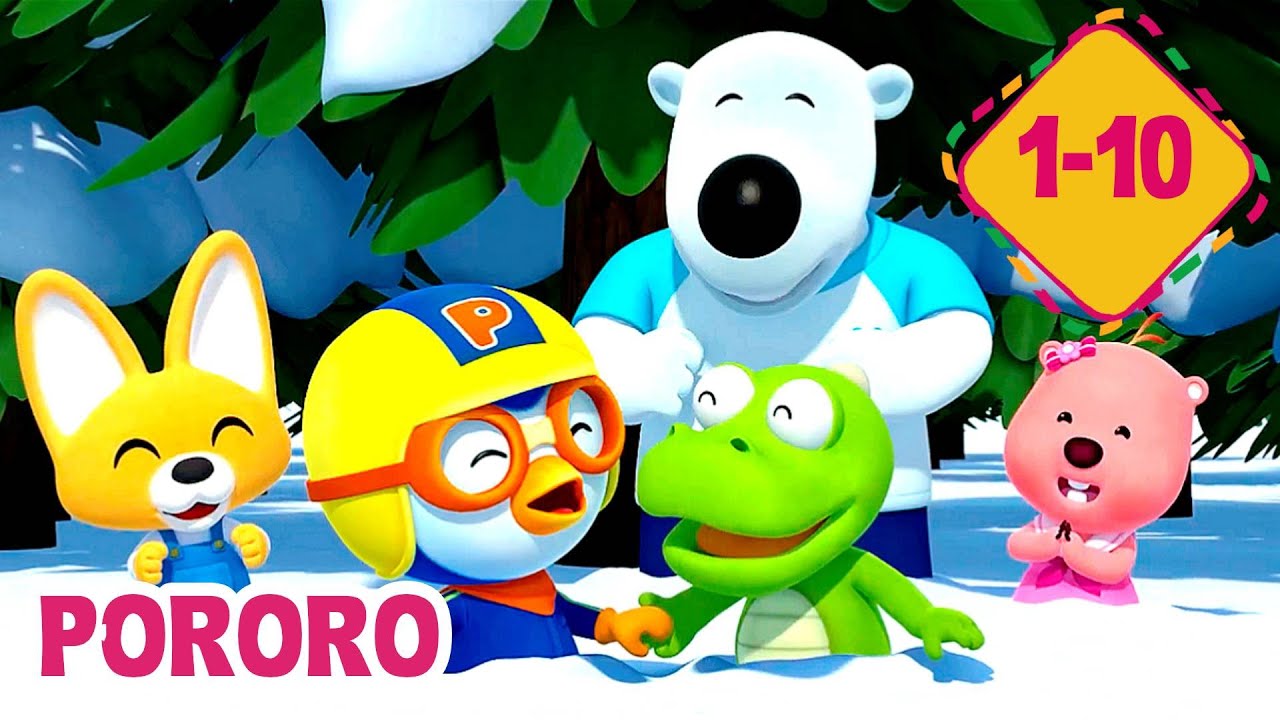 Pororo El Pequeño Pingüino | Capítulos 1-10 | Mejores dibujos animados ...