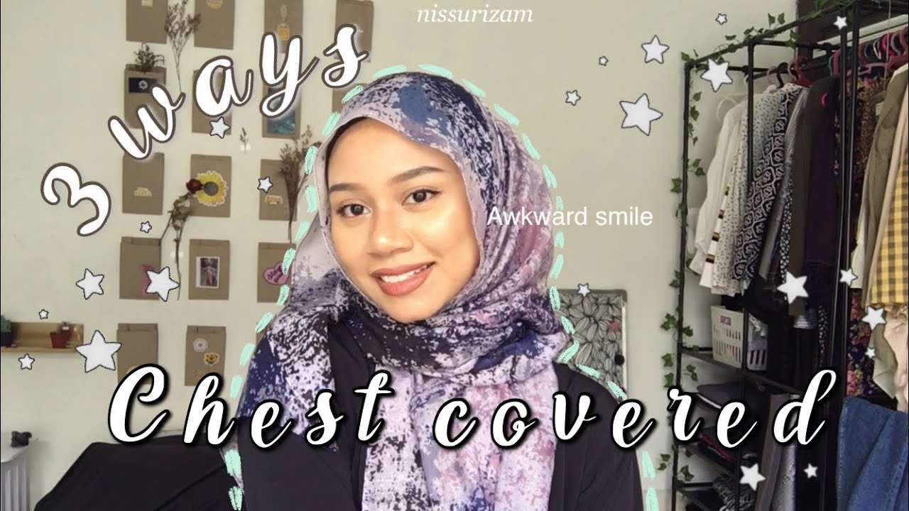 WIDE COTTON SHAWL TUTORIAL (CHEST COVERED) 🥰 - YouTube