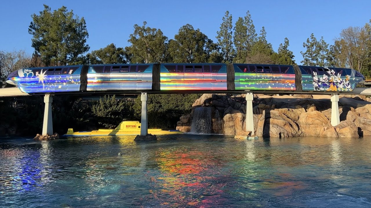 Disneyland Monorail Blue w/ Disney100 Iridescent Wrap Including Disney ...