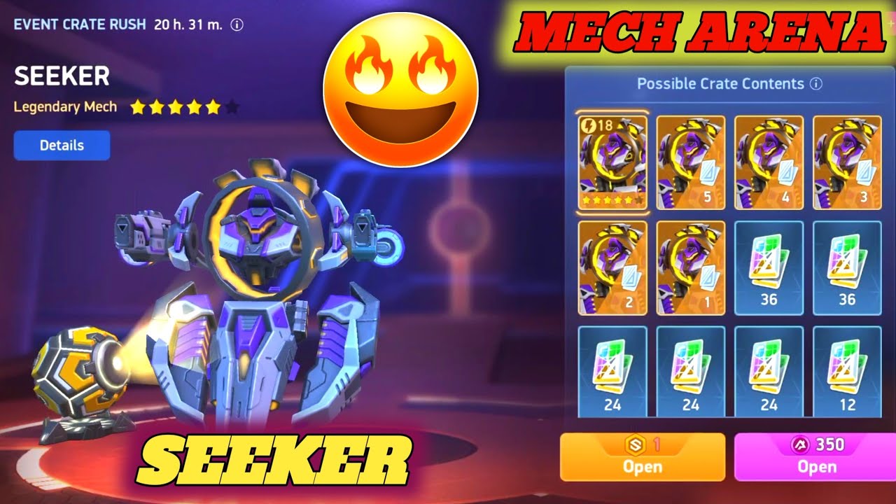 Finally Let's Try To Unlock Seeker- Can I Be Lucky? Mech Arena - YouTube