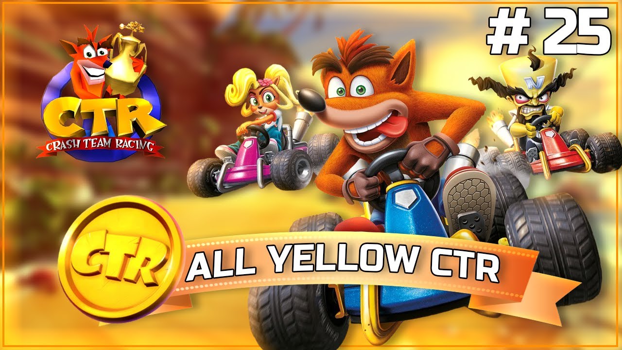 CRASH CTR - ALL YELLOW CTR TOKEN - (4 MAPS) (BONUS) - PS1 - YouTube