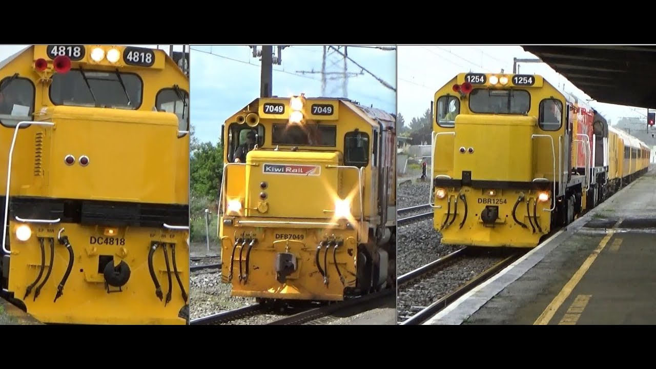 Marton Junction Train Action 8 Nov 2024 KiwiRail and GVR - YouTube