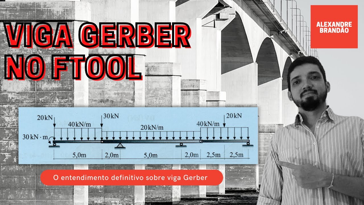 Viga Gerber no FTOOL - YouTube